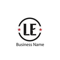 Initial letter el logo template design Royalty Free Vector