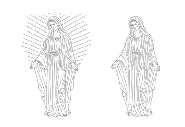 Maria magdalena character encountered jesus Vector Image