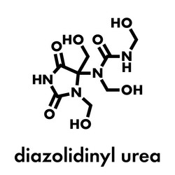 Diazolidinyl urea antimicrobial preservative Vector Image