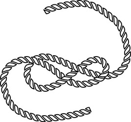 Drawing a rigging rope Royalty Free Vector Image