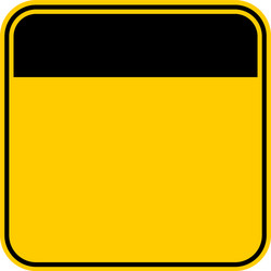 Sticker warning safety sign Royalty Free Vector Image