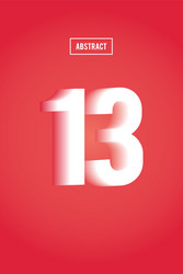 Number 13 Vector Images (over 2,100)