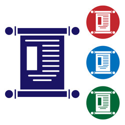 Black decree paper parchment scroll icon icon Vector Image