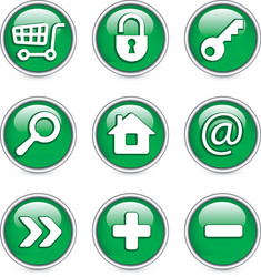 Green numbers Royalty Free Vector Image - VectorStock