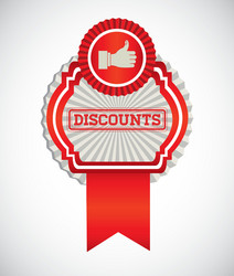 Trade discount design Royalty Free Vector Image