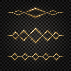 Gold glow frames Royalty Free Vector Image - VectorStock