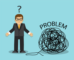 Creative help in difficult problem understanding Vector Image