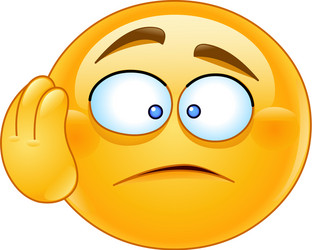 Eye popping emoticon Royalty Free Vector Image