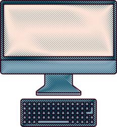 Monitor computer keyboard technology device screen