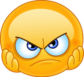 Stressed Face Emoticon