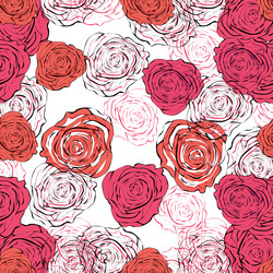 Elegant seamless pattern with beautiful pink Vector Image