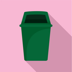 Paper waste icon flat organic garbage Royalty Free Vector