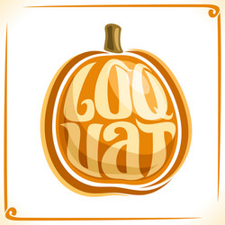 Abstract fruit loquat logo design Royalty Free Vector Image