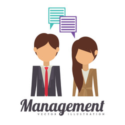 Management design Royalty Free Vector Image - VectorStock