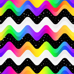Rainbow wave seamless pattern Royalty Free Vector Image