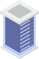 Data center rack Royalty Free Vector Image - VectorStock
