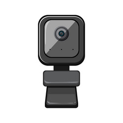 Cam web camera cartoon Royalty Free Vector Image