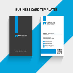 Business card design template modern Royalty Free Vector