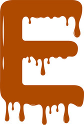Chocolate Letter E Vector Images (47)