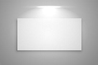 Black background with three realistic focus light Vector Image