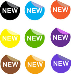 New sticker icon on white background sticker Vector Image