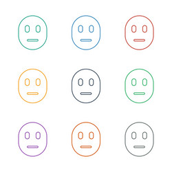 Sad emot icon white background Royalty Free Vector Image
