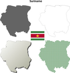 Sri lanka blank outline map set Royalty Free Vector Image