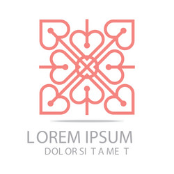 Icon infinity love couple Royalty Free Vector Image