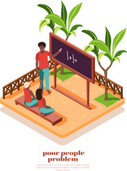 Social inequality refugees and poor people Vector Image