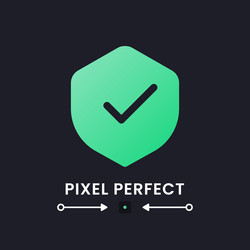 Tokenization green solid gradient desktop icon on Vector Image