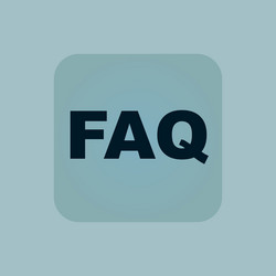 Pale blue faq sign Royalty Free Vector Image - VectorStock