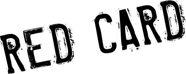 Red card rubber stamp Royalty Free Vector Image