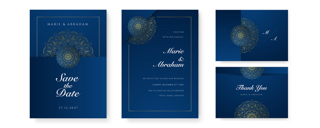 Royal Blue Wedding Invitation Vector Images (over 2,600)