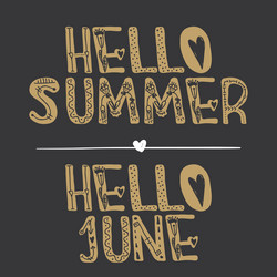Hello June Quote Vector Images (over 250)