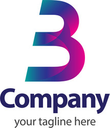 3 company logo template design Royalty Free Vector Image