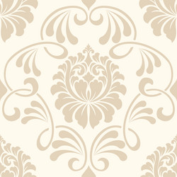 Victorian leaves seamless pattern Royalty Free Vector Image