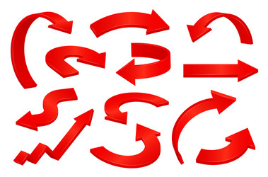 Red arrow Royalty Free Vector Image - VectorStock