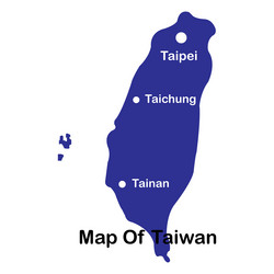 Taiwan map logo Royalty Free Vector Image - VectorStock