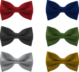 Tie set Royalty Free Vector Image - VectorStock