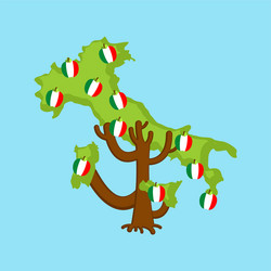 Italy Tree Map Vector Images (70)