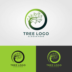 Circular tree logo Royalty Free Vector Image - VectorStock