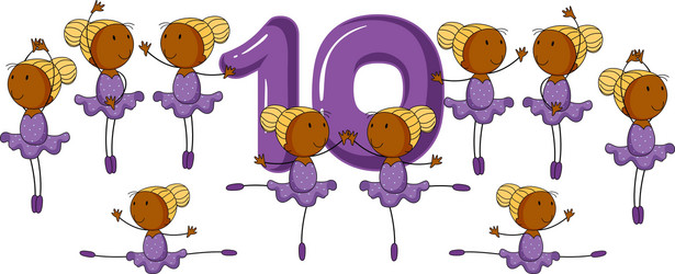 Ten strawberries Royalty Free Vector Image - VectorStock