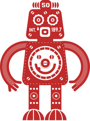 Stand up robot Royalty Free Vector Image - VectorStock