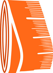 Tailor measure tape icon Royalty Free Vector Image