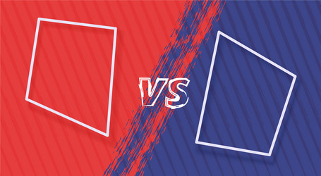 Versus screen vs card Royalty Free Vector Image