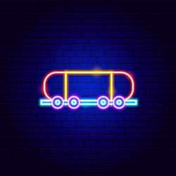 Fast truck neon sign Royalty Free Vector Image