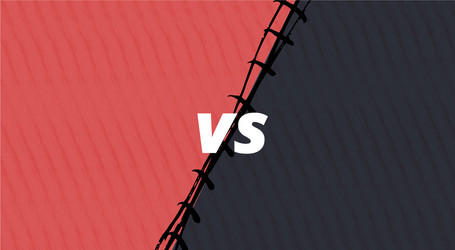 Vs template versus blank color design Royalty Free Vector