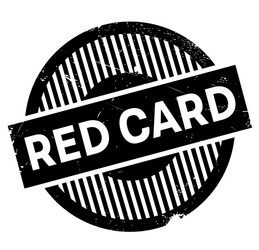 Red card rubber stamp Royalty Free Vector Image