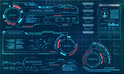 Hud biometric fingerprint access control interface