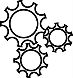Teamwork Graphic Design Gears And Cogs Royalty Free Vector